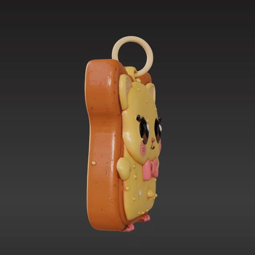 cat shaped bread tie