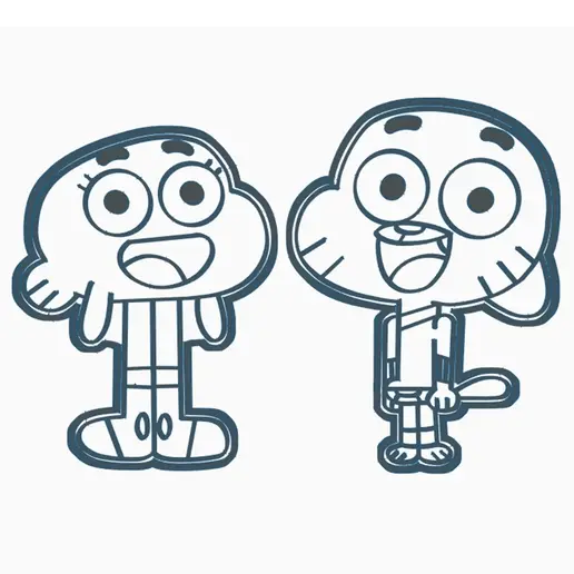 gumball and darwin coloring pages printable