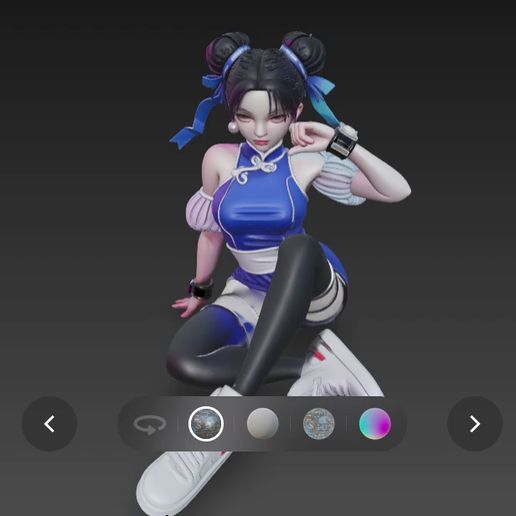 🎮 Nostalgic Fighter Icon: Chun-Li Cos in Ribboned Buns & Qipao・Free 3MF ...
