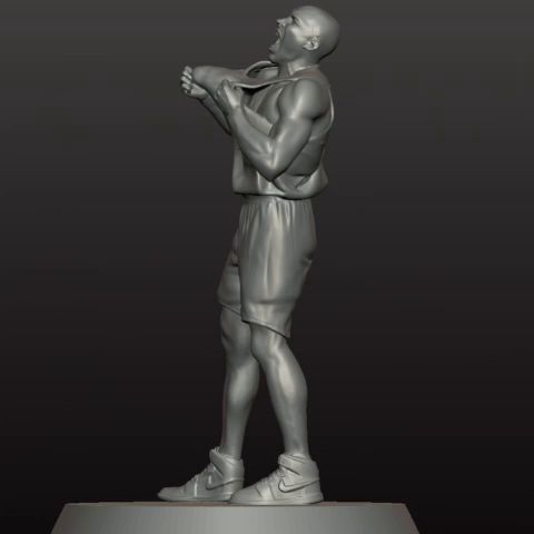 🏀 Legendary Basketball Icon Tribute – Dynamic Athlete Pose 3D Printable ...