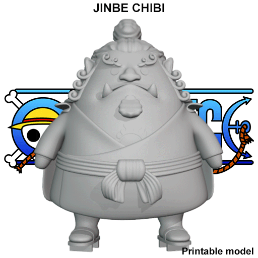 💬 Jinbe Chibi - One Piece・ STL File for 3D printing・Cults