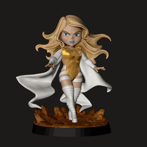 👾 EMMA FROST - CHIBI・ STL File for 3D printing・Cults