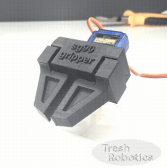 STL file Fully printed small robotic arm gripper easy to assemble based ...