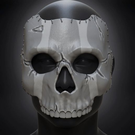 👻 Ghost mask for cosplay Ghost Call of Duty | Skull Ghost Mask | 3D ...