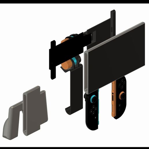 📱 Grip Pro Comfort - Ergonomic Stand for Nintendo Switch 2・ STL File ...