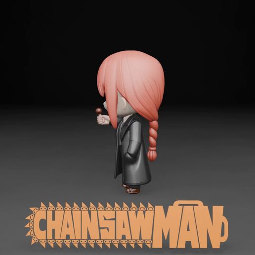 🍭 Makima Chibi Chibi holding a lollipop from Chainsaw Man / Chibi ...