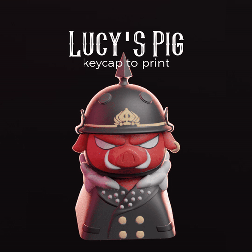 Archivo STL Lucy Pigs - keycap to print 🎨 ・Plan imprimible en 3D para ...
