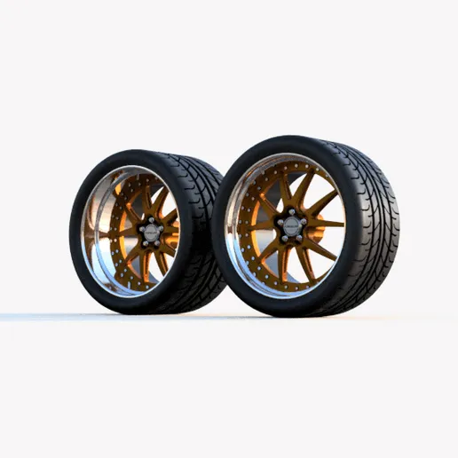 🛞 FORGLINE GA3D WHEEL SET FOR 1/24 - 1/25 MODEL KIT.・ STL File for 3D ...