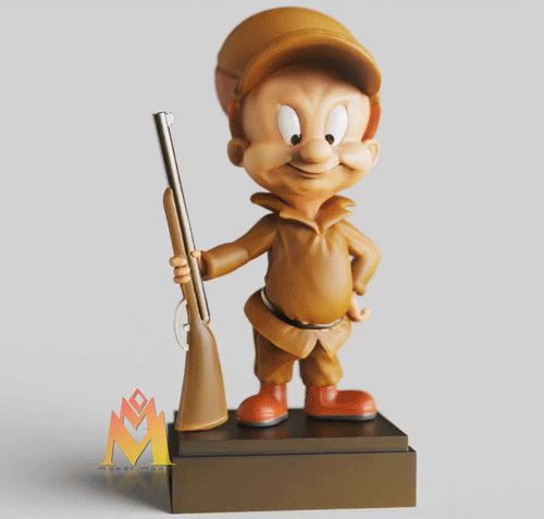 🗿 Elmer Fudd-classic cartoons Fanart--standing pose-FANART FIGURINE ...