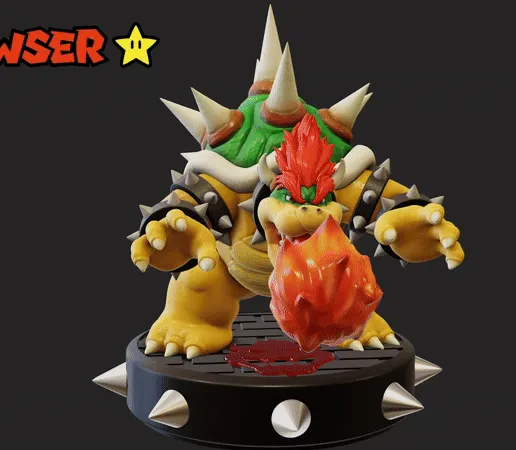 🐢 Bowser Super Mario BOSS・ STL File for 3D printing・Cults