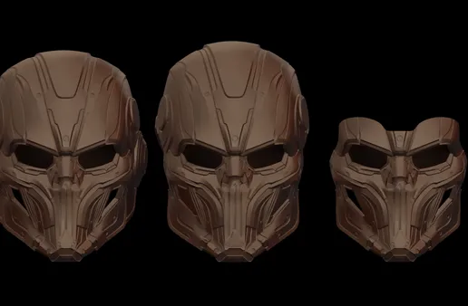 💀 3D Cyber Skull helmet mask printable stl・ STL File for 3D printing・Cults
