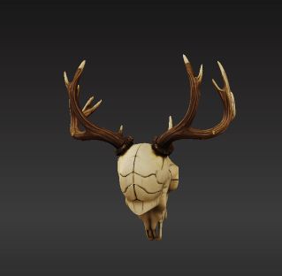 🏹 Primal Forest Hunter Skull Mask - Wearable Horror Cosplay・ STL File ...