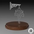 👾 Hanging Weasleys' Wizard Wheezes Stained Glass Sign and Ornate Hanger ...
