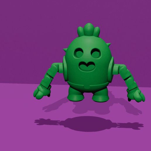 Free STL file Brawl Stars - Flexy Spike / Spike NEW YEAR SCIN Spike ...