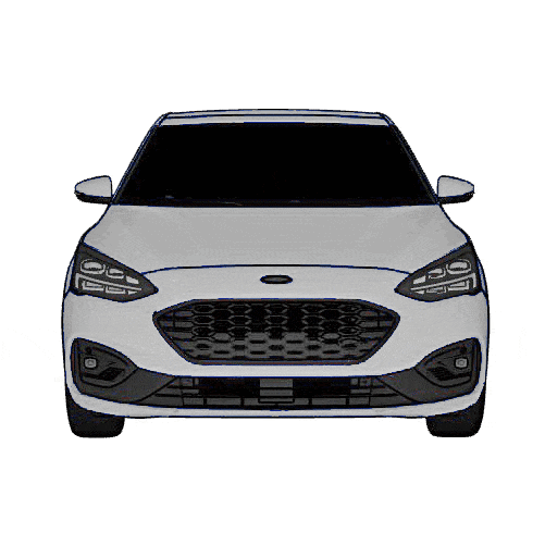 🚙 Linha 2020 do Ford Focus ST.・Arquivo STL para Impressão 3D・Cults