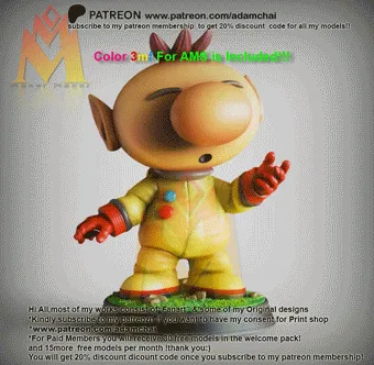 🎨 Captain Olimar (キャプテン・オリマー) Pikmin (3mf Bambu Studio Color File is ...