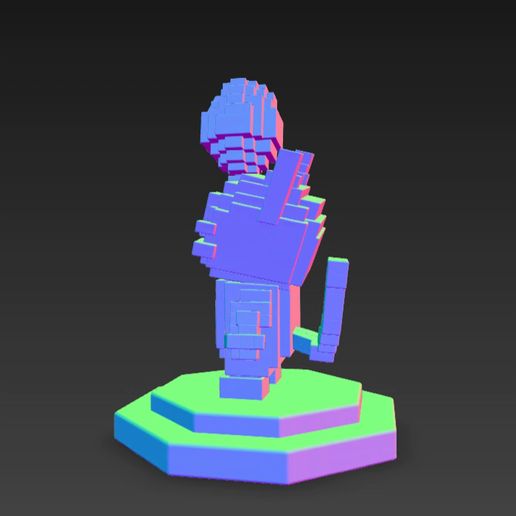 🐱 Pixel Cat・ STL File for 3D printing・Cults