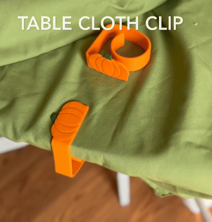 🎃 Halloween Table Cloth Clip For Pumpkin Carving・Free STL File for 3D ...