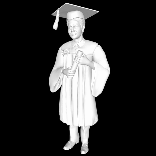 STL 文件 graduation- graduate boy - graduate- passout- university ...