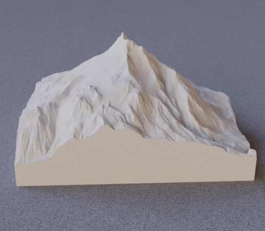 STL file model of Mount Jefferson 🇺🇸 ・3D printable design to download・Cults