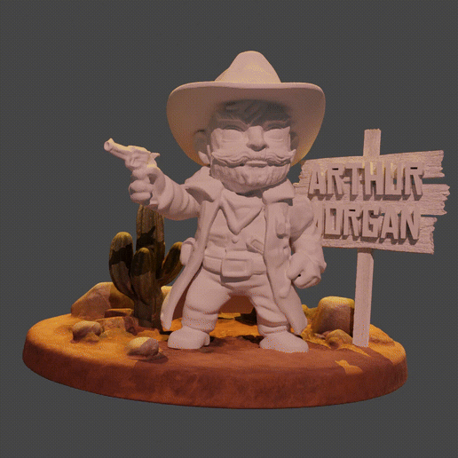 😵 ARTHUR MORGAN - RED DEAD REDEMPTION 2 (RDR2) FIGURE・ STL File for 3D ...