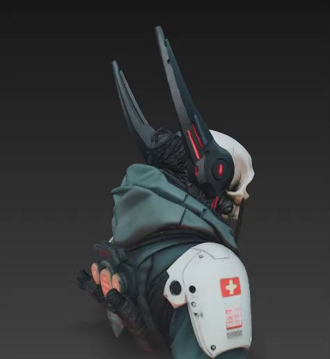 💀 Cyborg Skull Humanoid Bust Robot Bot Soldier・ STL File for 3D ...