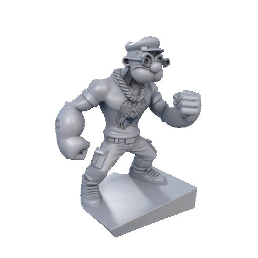 🧸 3D Printable Urban Popeye (Popeye – Streetwear & Hip-Hop Style)・ STL ...