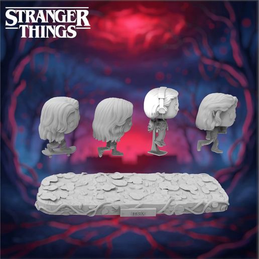 🎨 Stranger Things - Max Mayfield Evolution | Funko Pop・ STL File for 3D ...