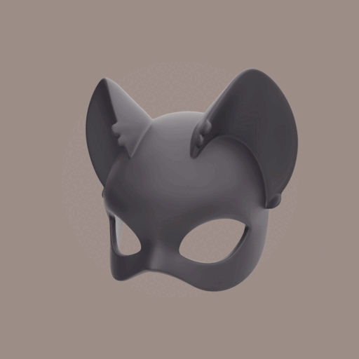 🐱 Cat Mask・ STL File for 3D printing・Cults