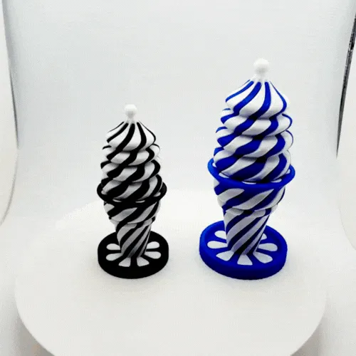 🧊 Impossible Ice Cream Cone Pass Through Toy – NO supports needed!・ 3D ...