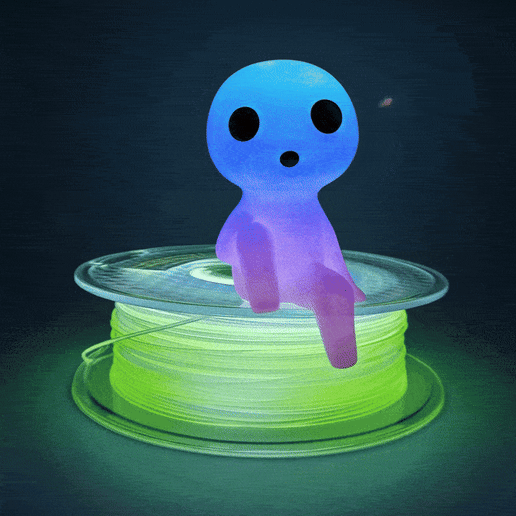 Kodama (#6) 🌲, Princess Mononoke🐺🌕, Miyazaki, FanArt, Ghibli🌟・Free STL ...