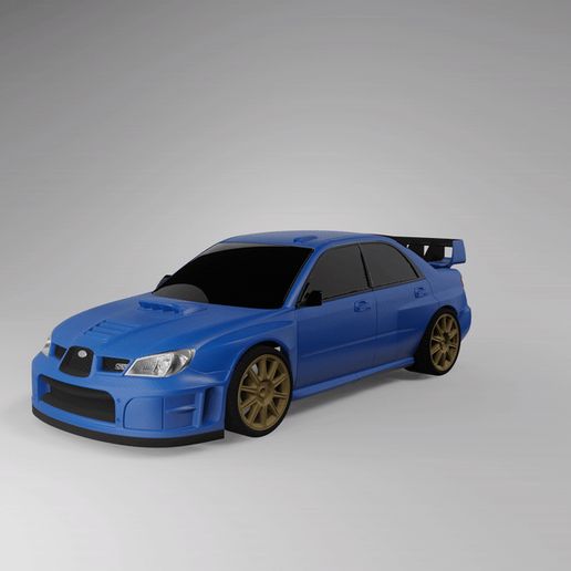 🚗 RC 1/10 IMPREZA S12 WRC・ STL File for 3D printing・Cults