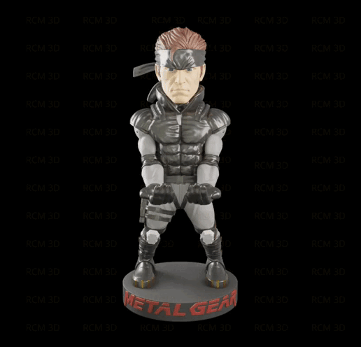 🐍 Solid Snake Metal Gear joystick holder・ STL File for 3D printing・Cults