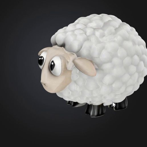 🐑 Fluffy sheep・Free STL File for 3D printing・Cults