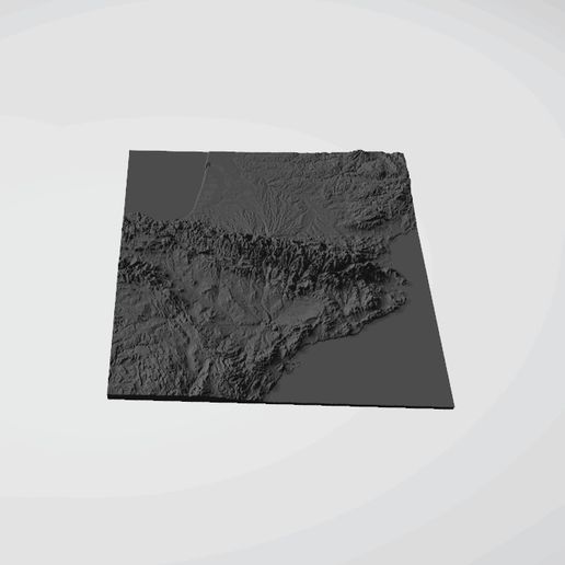 Archivo STL 🗻 Pirineos - Mapa 3D ・Modelo imprimible en 3D para ...