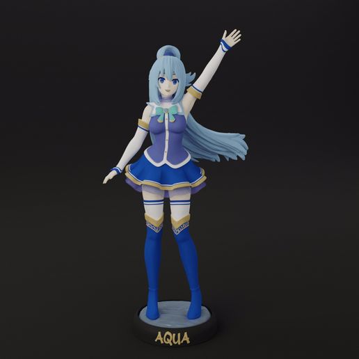 3D file Aqua - Konosuba 💬 ・Model to download and 3D print・Cults