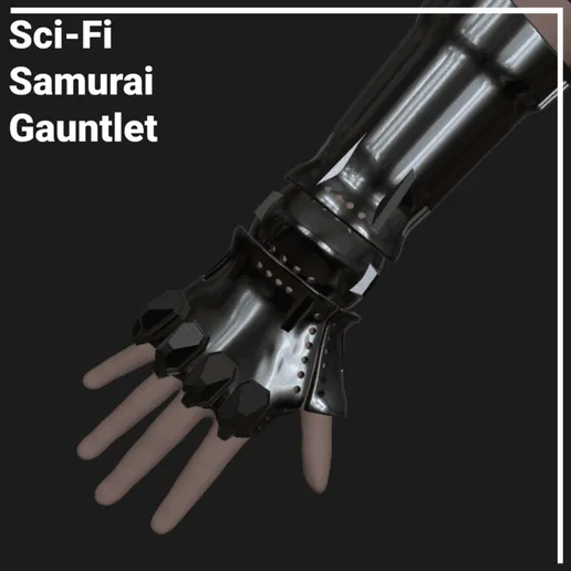 🗡️ Sci-Fi Samurai Gauntlet・ STL File for 3D printing・Cults