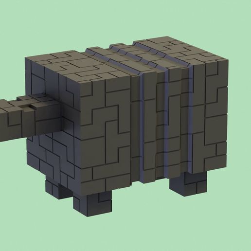🆓 Minecraft Armadillo Lite – Free STL・Free STL File for 3D printing・Cults