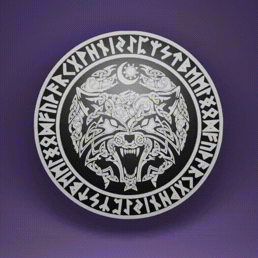 STL file VIKING SYMBOL RAGNAROK, THE END OF THE WORLD 🔚 ・3D printer ...