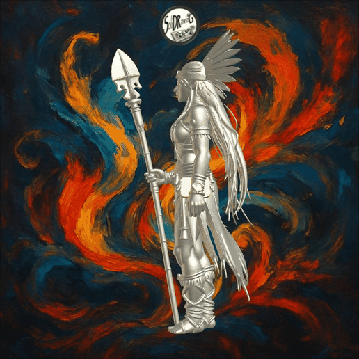 🎨 Native American Warrior Pinup Art – SoliDRawinGs SG1643・ STL File for ...