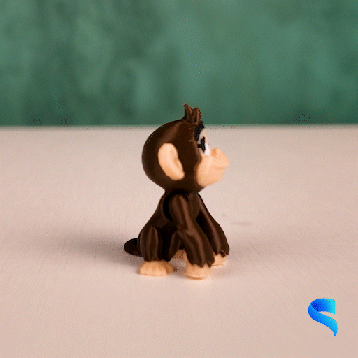 🐒 Pair of Monkeys・ STL File for 3D printing・Cults