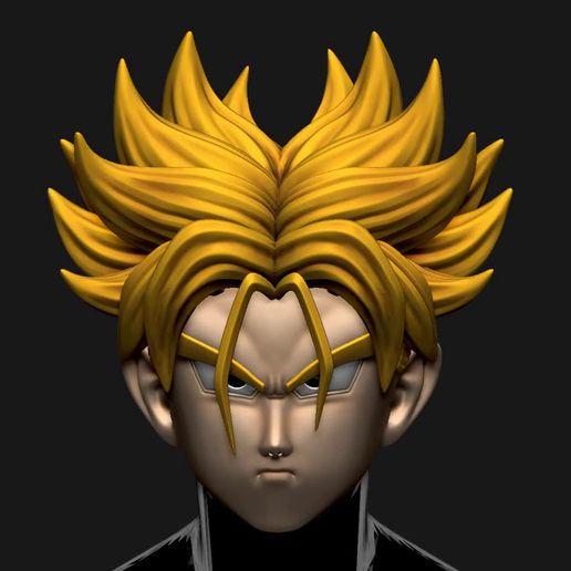 🐉 Trunks Head Mask Wearable -Dragon ball Cosplay and Decoration・ 3D ...