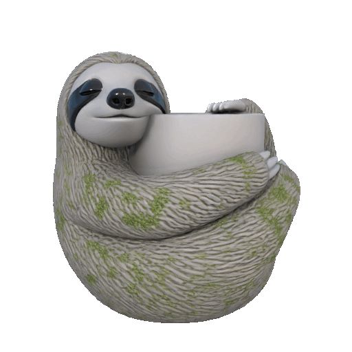 🦥 Sloth Pot Holder – Cute 3D Printable Sloth Planter Model・ STL File ...