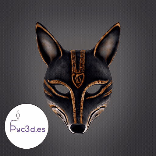 🦊 ANCIENT FOX MASK・ STL File for ・Cults