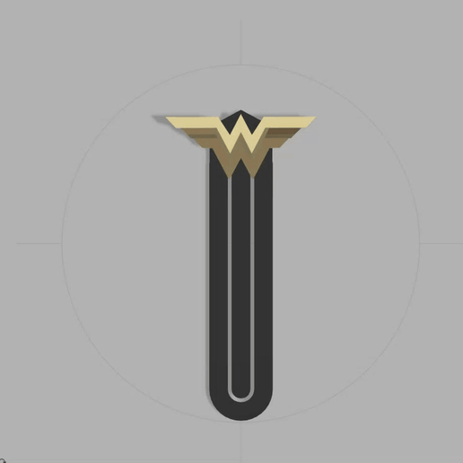 👩 wonder woman bookmark・ STL File for 3D printing・Cults