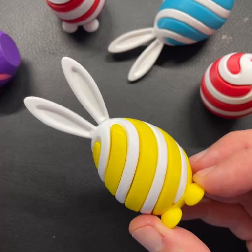 🥚 Easter Egg Spiral Fidget - Easter Egg & Egg Bunny STL Files・ 3D File ...