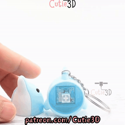 🐬 Cutie3D Dolphin Keycap Fidget Clicker Keychain - Cute Backpack ...