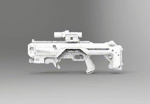 🎲 futuristic sci-fi bullpup assault rifle・ STL File for 3D printing・Cults