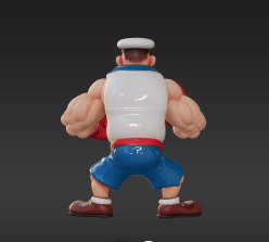 🥊 Popeye Boxing Action STL - Classic Toon Fighter Figurine・Fichier STL ...