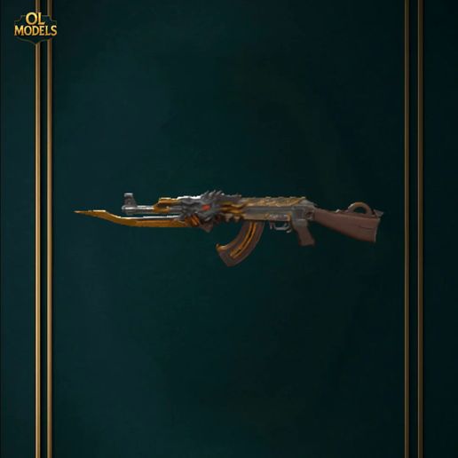 🗝️ AK 47 Fury Keychain Crossfire 3D Model・ STL File for 3D printing・Cults